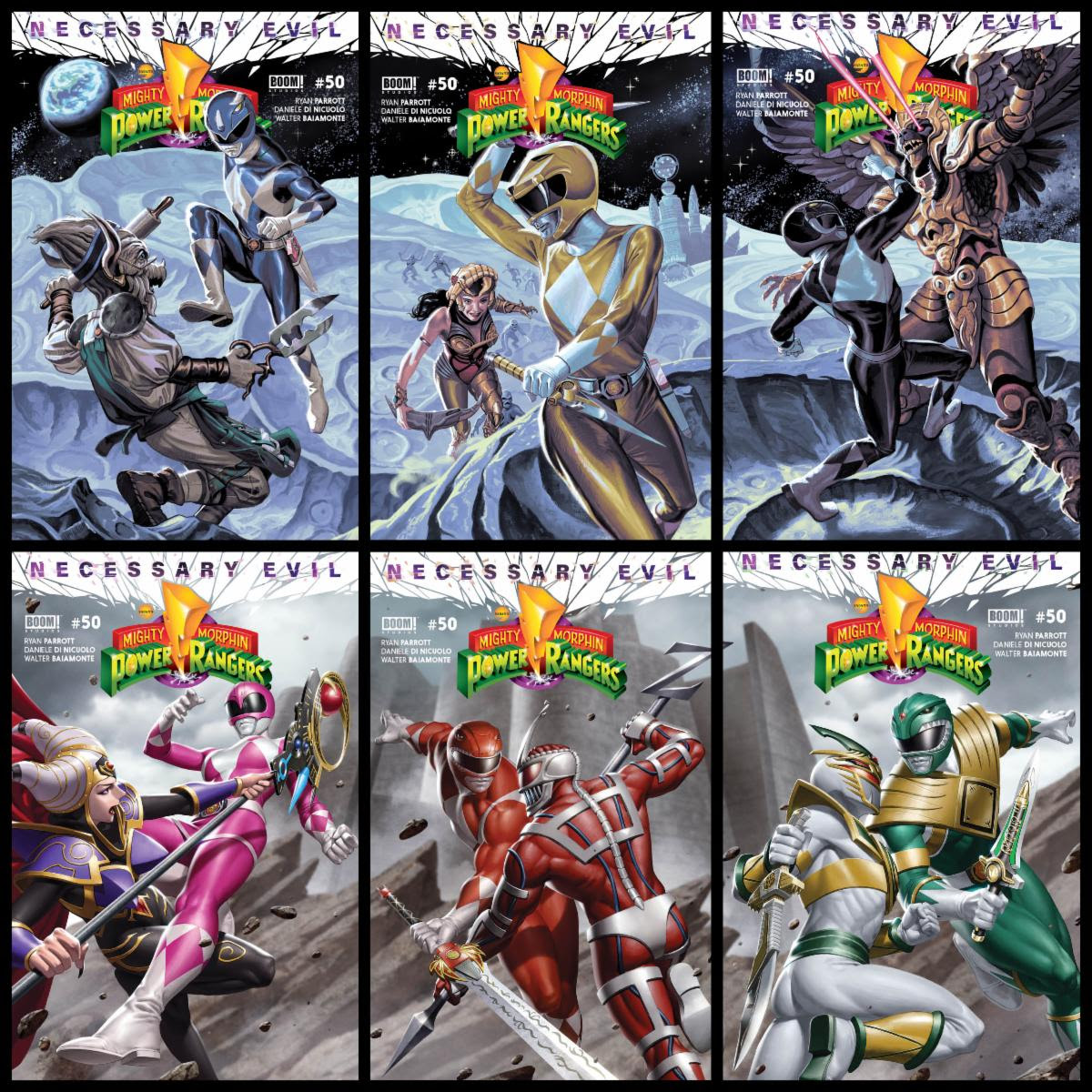 Torpedo Comics Exclusive Power Rangers Issue 50 Cover Variants